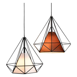 Geometric Iron Cage Pendant Light – Lighting Homei