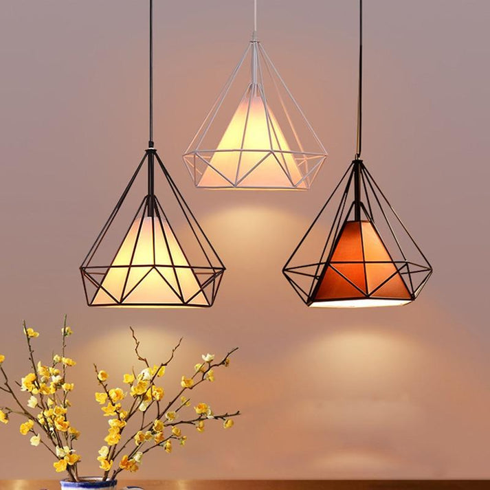 Geometric Iron Cage Pendant Light – Lighting Homei